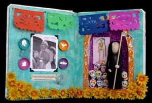 Book Art Sculpture ~ Day of the Dead - Karen's Whimsy