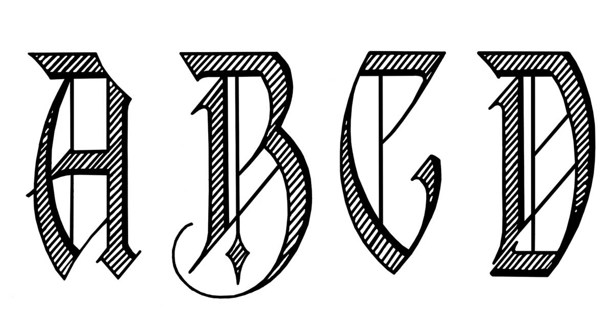 Calligraphy Alphabet - Karen's Whimsy