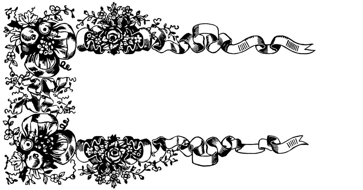 Floral Page Borders - Karen's Whimsy