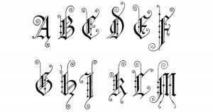 Gothic Lettering - Karen's Whimsy