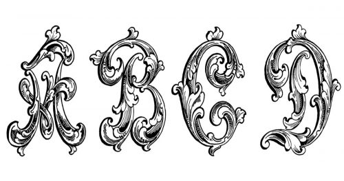 Free Fancy Letters - Karen's Whimsy