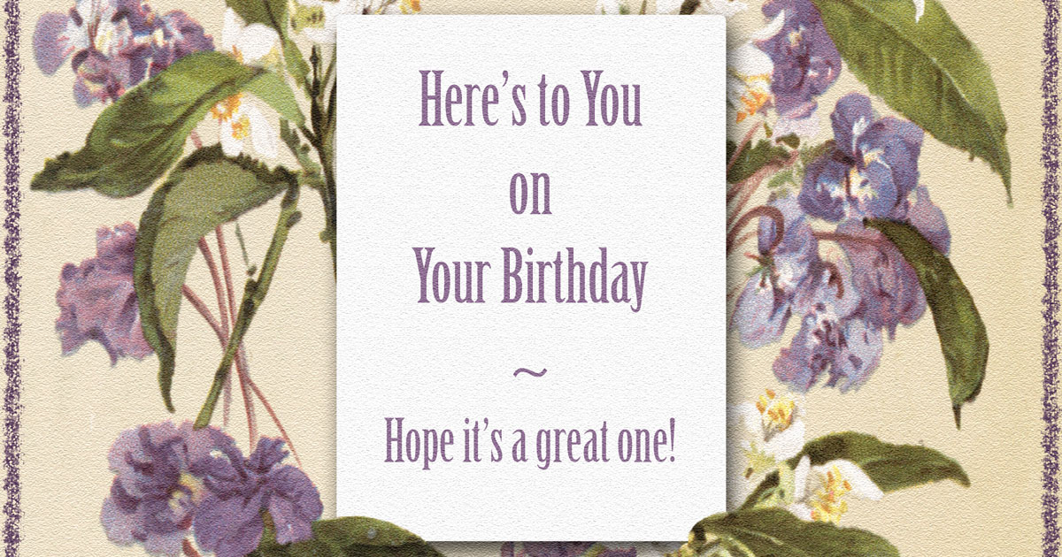 Birthday Greetings - Karen's Whimsy