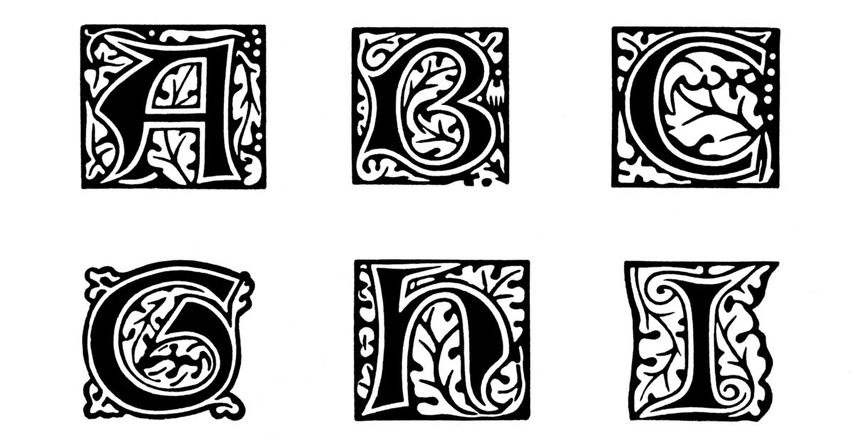 Upper Case Lettering - Karen's Whimsy