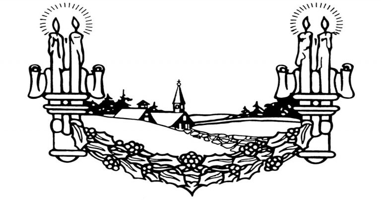 Black and White Christmas Clip Art - Karen's Whimsy