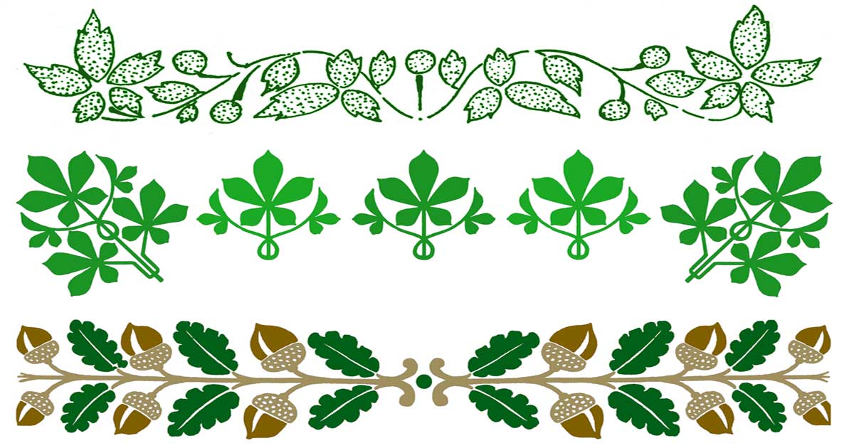 Leaf Borders Clip Art - Karen's Whimsy