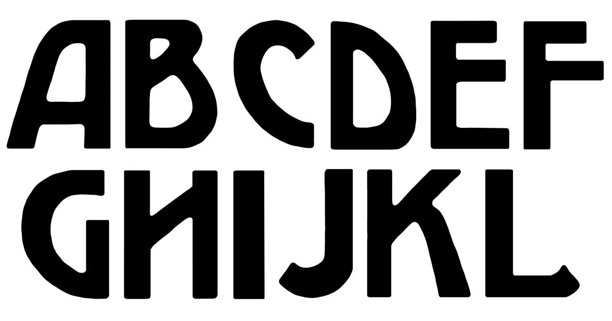 Block Lettering Alphabet - Karen's Whimsy