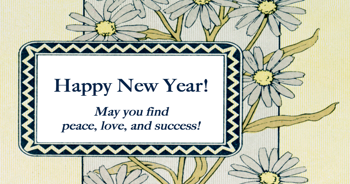 New Year's Greetings - Karen's Whimsy