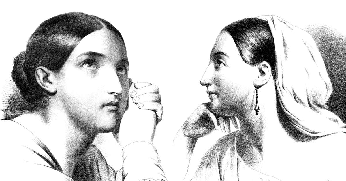 Female Face Drawings - Karen's Whimsy